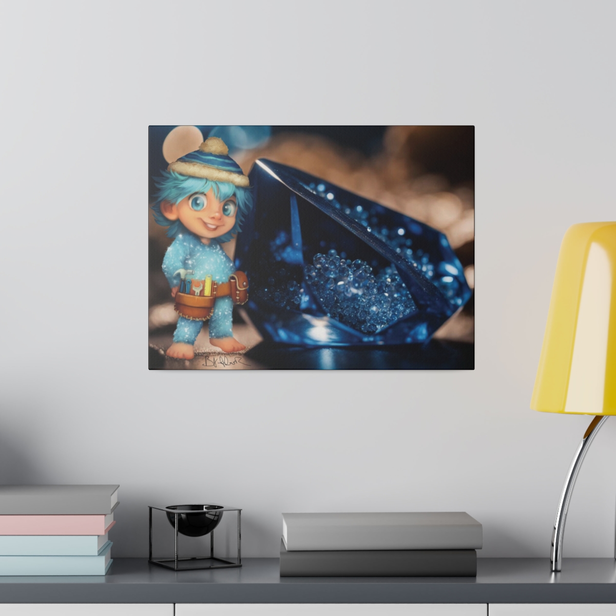 Snowmites Gems Canvas – Aqua with Aquamarine – Snowmites.com